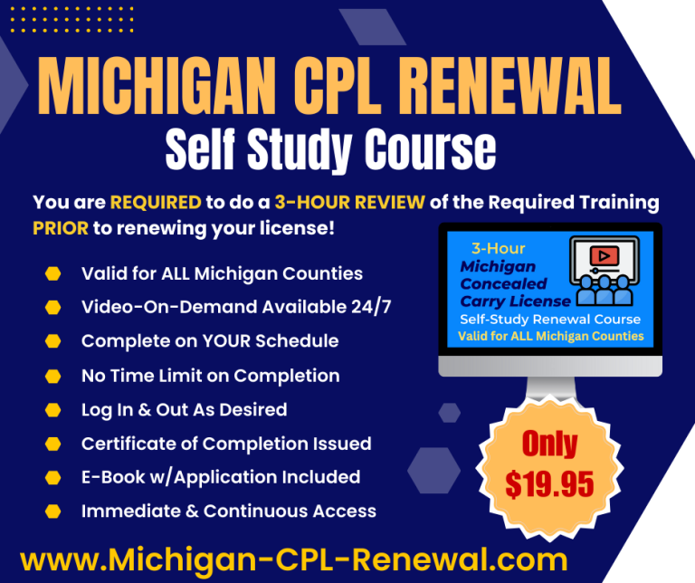 How to RENEW A Michigan CCW / CPL Permit - Detroit Arms, LLC